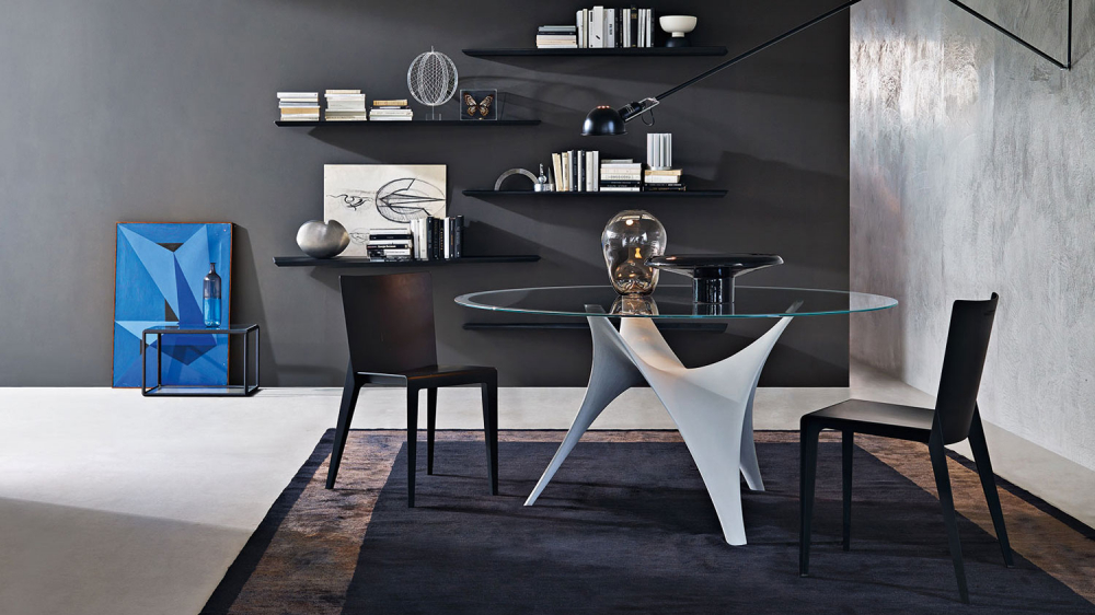 Italian design oval dining table - Arc - Molteni&C