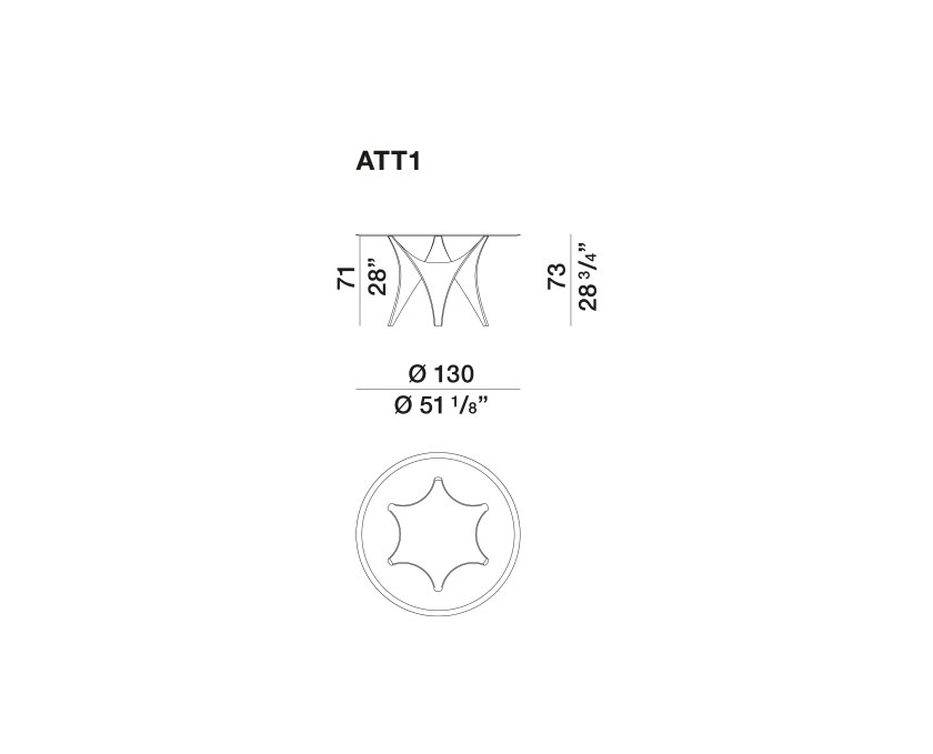 Italian design oval dining table - Arc - Molteni&C
