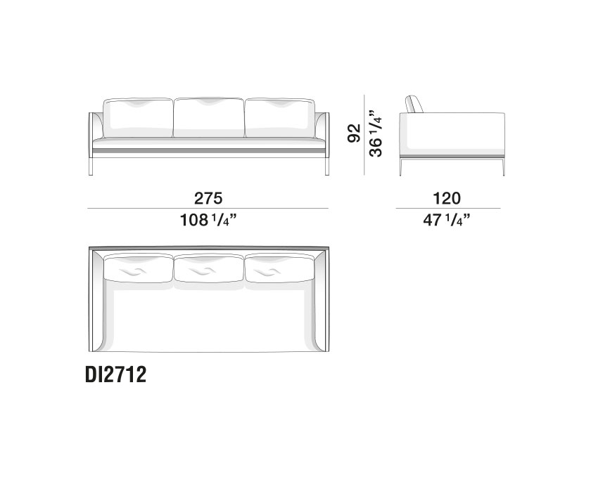 Made in Italy design modular sofa - Paul - Molteni&C