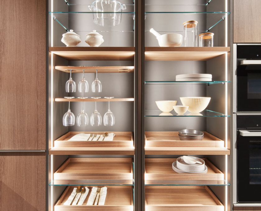 Open Kitchen With Columns